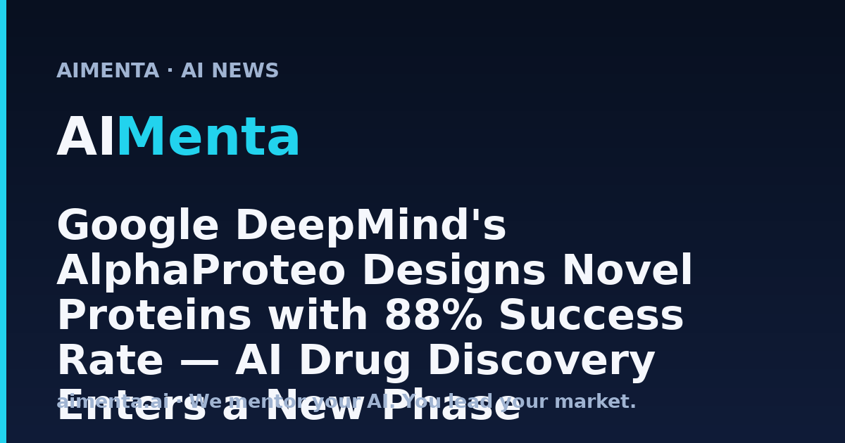 Google DeepMind's AlphaProteo Designs Novel Proteins with 88% Success ...