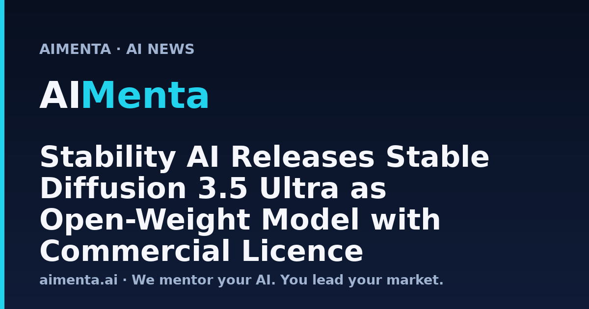 Stability AI Releases Stable Diffusion 3.5 Ultra as Open-Weight Model ...